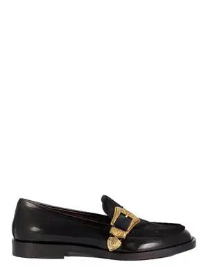 Roberto Festa Lira Leather Loafers - Black