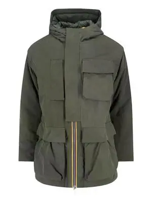 K-WAY Hooded Zip-up Jacket - Green