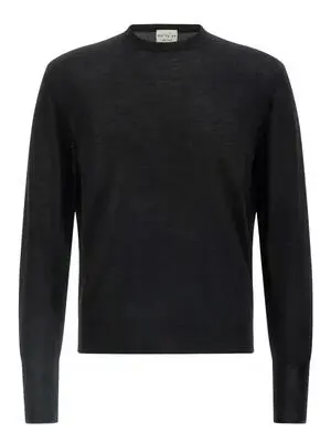 MA'RY'YA Long-sleeve Crew-neck Sweater - Black