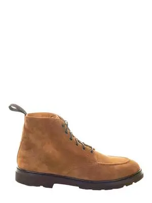 HENDERSON BARACCO Lace-up Suede Ankle Boots - Brown
