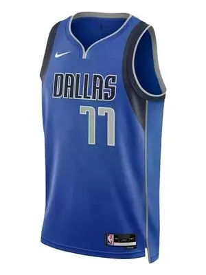 Nike Nba Mavericks 'doncic 77' 22/23 Icon Edition Swingman Jersey Tank Top - Blue