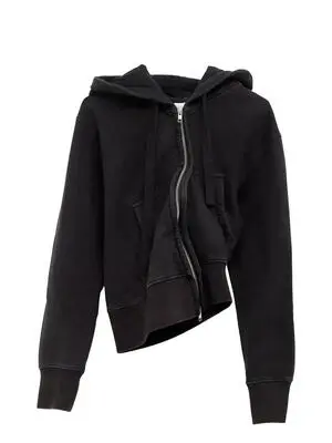 Vaquera Cotton Zip Hoodie - Black