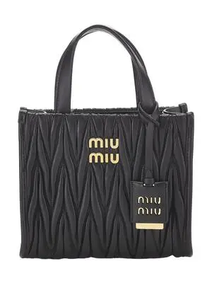 MIU MIU Nappa Convertible Mini Tote