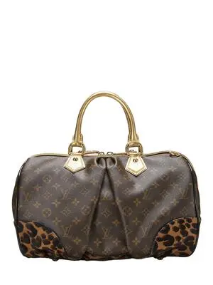 LOUIS VUITTON Louis Vuitton Monogram Canvas Leopard Stephen Tote Bag