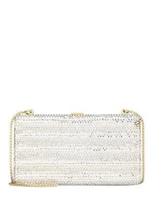 Judith Leiber Crystal Embellished Minaudière - Gold