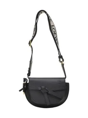 Loewe Calfskin Gate Bag - Black