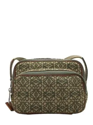 Loewe Jacquard Camera Bag - Green
