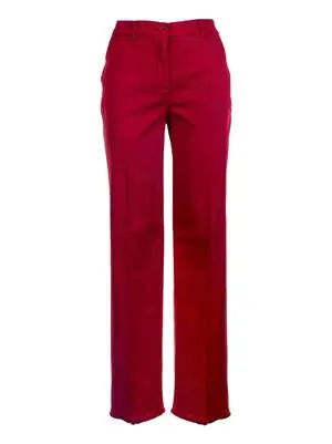 VIA MASINI 80 Button-fastening Trousers - Red