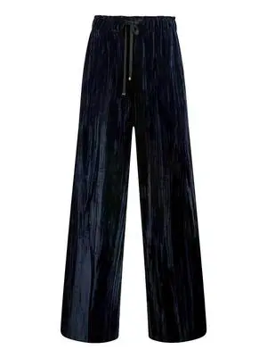 Liu Jo Elastic Velvet Trousers - Blue