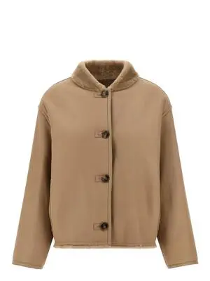 YVES SALOMON Reversible Leather And Shearling Jacket