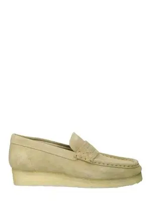Clarks Suede Penny Loafers - Neutrals