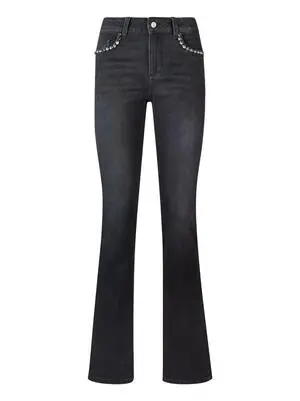 Liu Jo Gemstone Embellished Jeans - Black