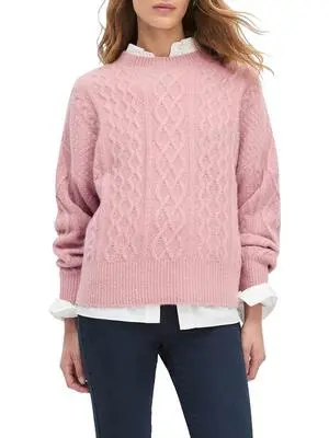 FAVORITE DAUGHTER Oversized Merino Wool And Cashmere Blend Sweater - Whimsical Rose