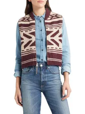 PENDLETON Shetland Wool Zip Vest