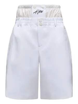 MONCLER X A$AP ROCKY Logo Print Shorts - White