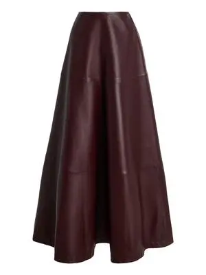 ALTUZARRA Varda Leather Maxi Skirt