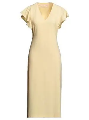 Patrizia Pepe Midi Trapeze Dress - Yellow