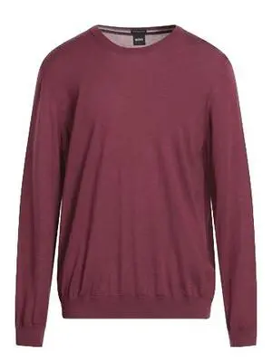 Hugo Boss Virgin Wool Crewneck Sweater - Purple