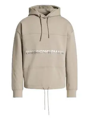 Emporio Armani Cotton-blend Jersey Sweatshirt - Beige