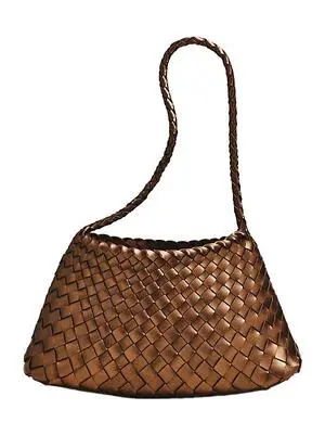 Anthropologie Calla Woven Shoulder Bag Copper