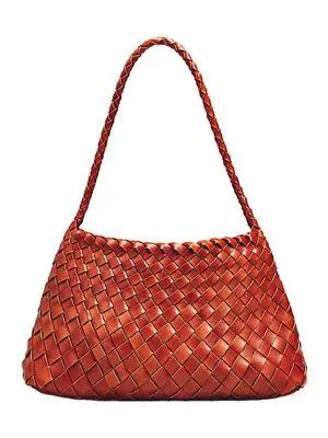 Anthropologie Calla Woven Shoulder Bag - Tan