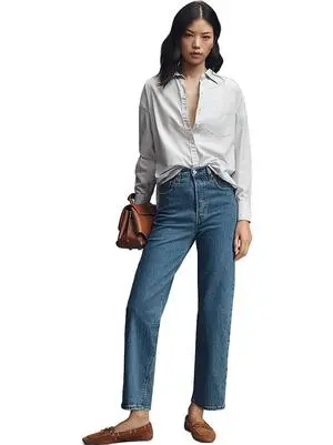 LEVI'S Ribcage Super High-rise Straight-leg Ankle Jeans - Jazz Pop