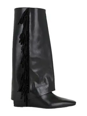 Simkhai Quinn Fringe Boots - Black