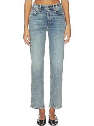 RAG & BONE Harlow Mid-Rise Ankle Straight Jeans
