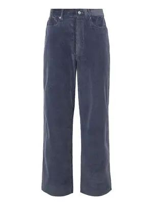 Paul Smith Straight-leg Cotton-corduroy Trousers - Blue