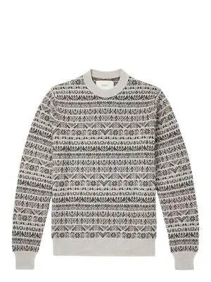 Purdey Vigo Slim-fit Fair Isle Wool Sweater - Neutrals