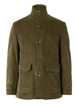 Purdey Petersham Cotton-corduroy Jacket - Green