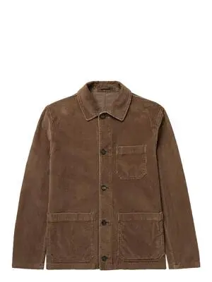 SLOWEAR Incotex Cotton-blend Corduroy Chore Jacket - Brown