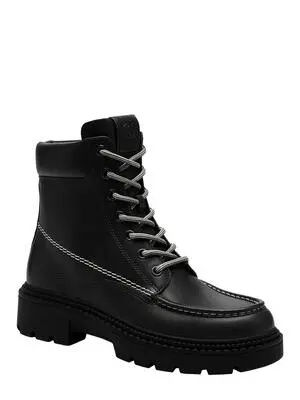 Coach Lug Sole Boots - Black