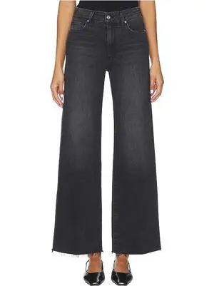 Paige Anessa Wide Leg Jeans - Black