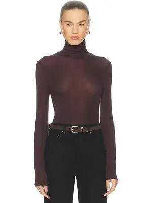 AGOLDE Pascale Turtleneck - Brown
