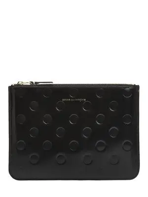 Comme Des Garçons Logo-printed Pouch - Black