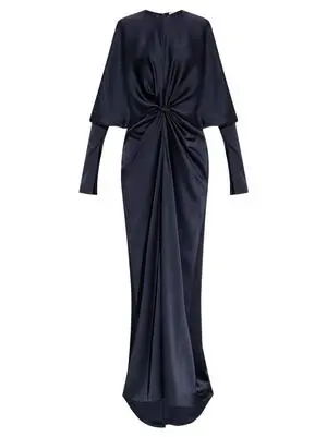 Stella McCartney Cut-out Waist Gown - Navy Blue