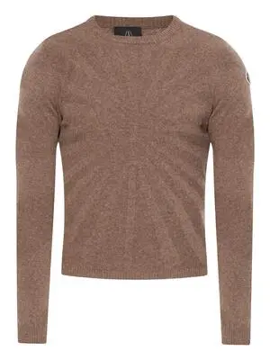 Rick Owens X Moncler Wool-cashmere Blend Sweater - Brown