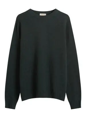 John Smedley Norfolk Cashmere Crew Neck Jumper Douglas Fir