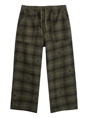 SERVICE WORKS Thistle Plaid Chef Pants - Olive