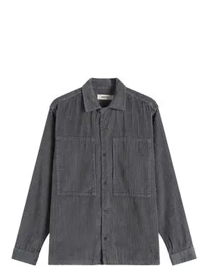 KESTIN Durno Overshirt - Charcoal Corduroy