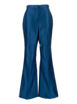 Fendi Tailoring Silk Trousers - Blue