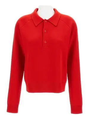 META CAMPANIA COLLECTIVE Merino Wool Polo Shirt