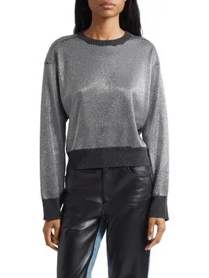 HAIKURE Hir Bead-embellished Virgin Wool Sweater - Anthracite