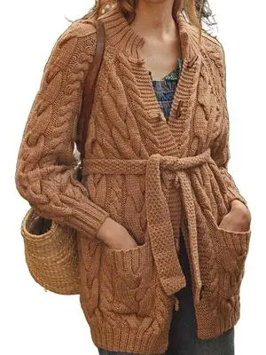 HMD Beech Cardigan Sweater - Camel