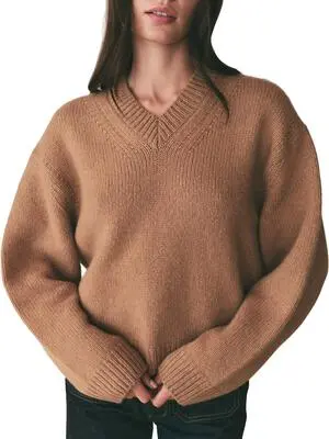 HMD Geonna V-neck Pullover Sweater - Praline