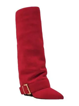 Steve Madden Illuzion Boot Red Suede