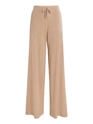 ELEVENTY Wool Drawstring Wide-Leg Trousers