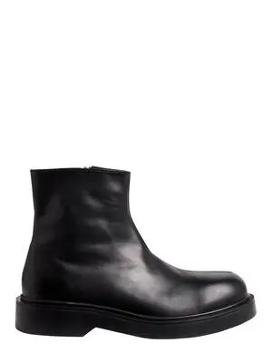 Sandro Leather Ankle Boots - Black