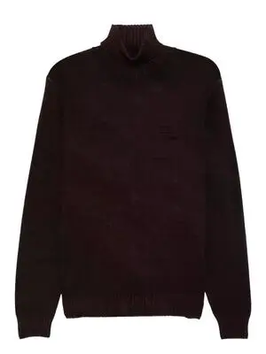 FILIPPO DE LAURENTIIS Roll-neck Ribbed Knit Sweater - Red